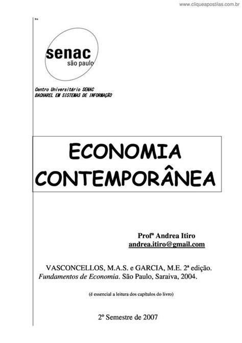 Clique Apostilas Economia Contemporânea