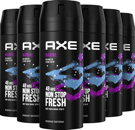 Axe Marine Deodorant Body Spray For Men 150ml Pack Of 6 Walmart