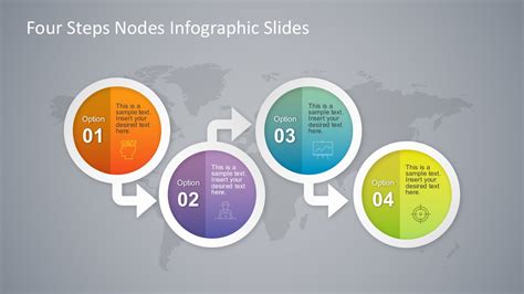 Free 4 Steps Infographic Slides For PowerPoint Google Slides