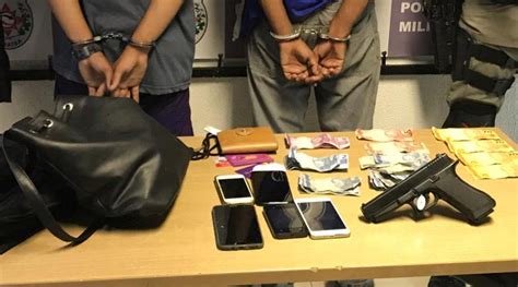 Polícia Militar prende dupla suspeita de praticar uma série de assaltos