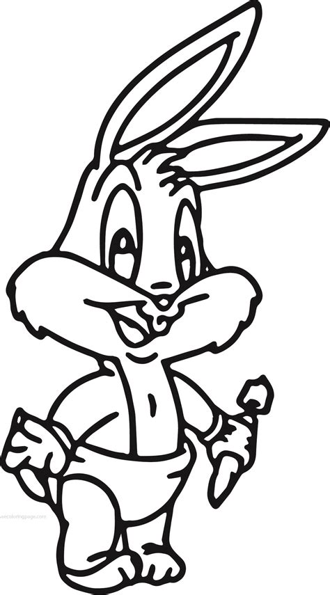 Baby Bugs Bunny Coloring Page 22 Wecoloringpage