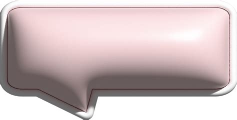 Cute 3d Pink Text Box Speech Bubble Box Decoration 15286886 PNG