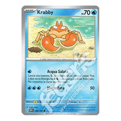 098 165 Krabby Comune IT MINT Federicstore