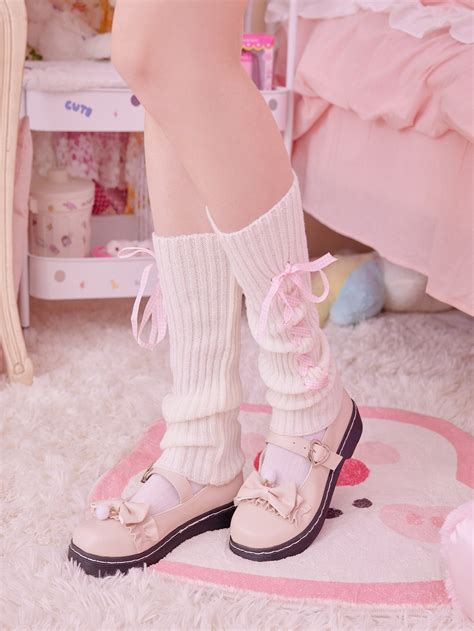 Kawaii Bow Decor Leg Warmer