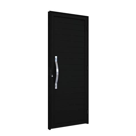 Porta Lambril Preta De Alumínio Puxador De 60Cm Lucasa Alumínio