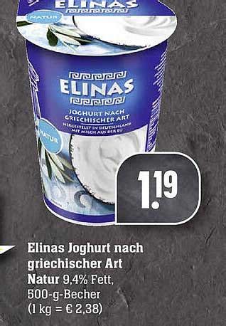Elinas Joghurt Nach Griechischer Art Natur Angebot Bei EDEKA