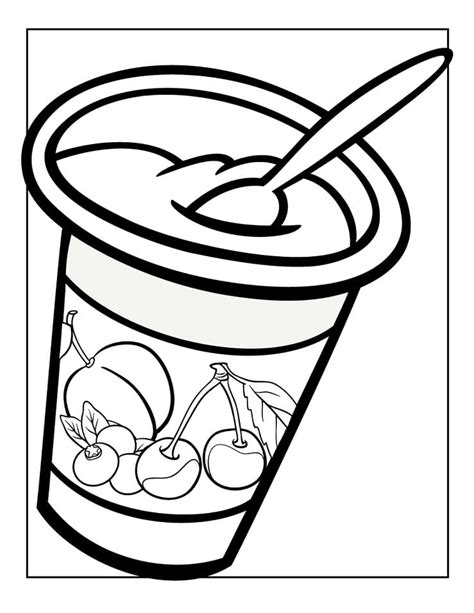 Desenhos De Iogurte Para Colorir E Imprimir Colorironline