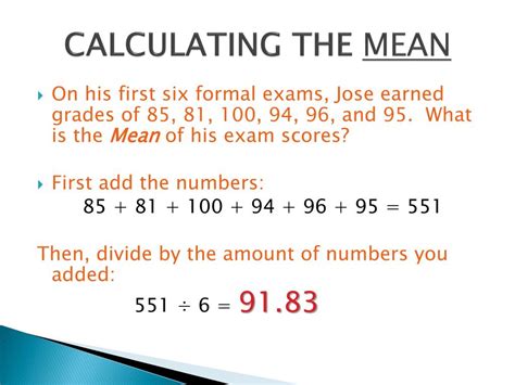 PPT HOW TO CALCULATE MEAN AND MEDIAN PowerPoint Presentation Free