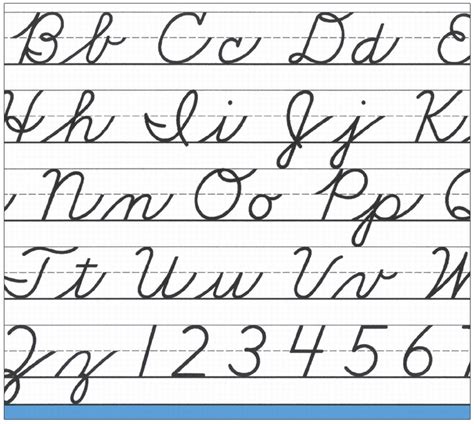 Capital Cursive Letters Alphabet