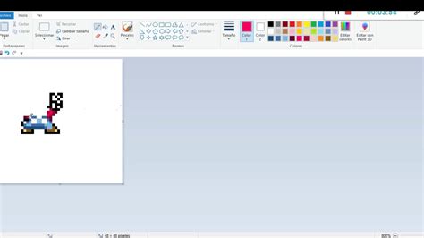 Como Hacer Un Pixel Art En Paint YouTube