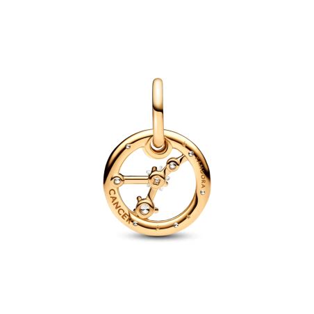 Charm Pandora Colgante Cáncer baño oro 14k 762708C0 Joyerías Sánchez