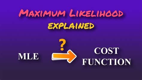 maximum likelihood estimate in machine learning youtube