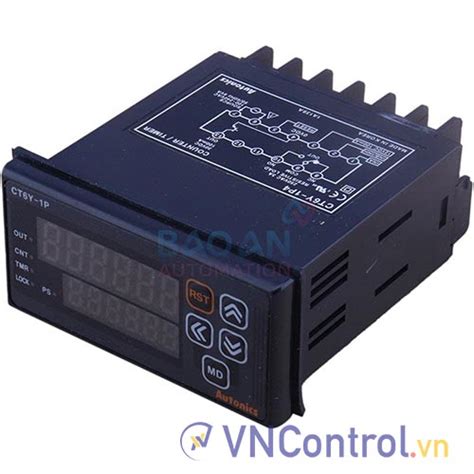 Bộ đếm bộ định thời CT6Y 1P4 Autonics 6 số 100 240VAC VNControl vn