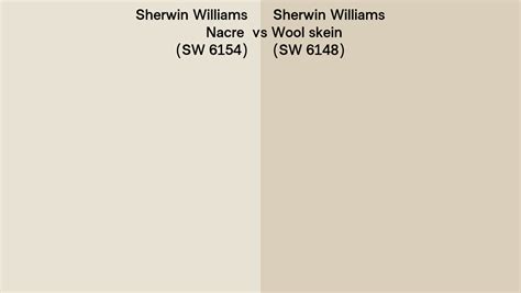 Sherwin Williams Nacre Vs Wool Skein Side By Side Comparison