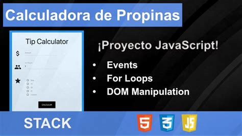 Alerts De Proyecto Calculadora De Propinas JavaScript Proyecto