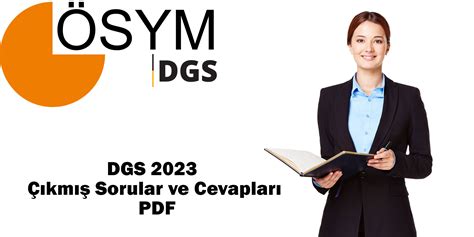DGS 2023 Çıkmış Sorular ve Cevapları PDF İndir Çıkmış Sorular