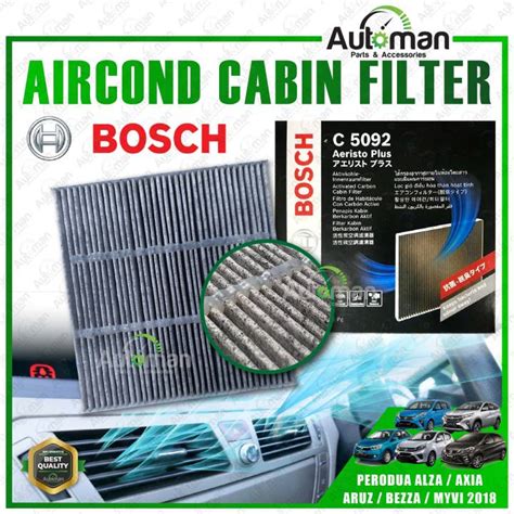 Perodua Bezza Aruz Axia Alza Myvi 2018 2022 Bosch Activated CARBON