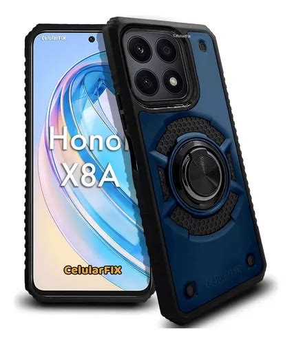 Funda P Honor X8a Uso Rudo Con Anillo Giratorio Mica Envío gratis