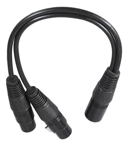Divisor Xlr Y De Pinos F Mea Para Cabo De Microfone Duplo