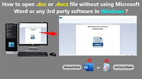 How To Open Doc Or Docx File Without Using Microsoft Word Or Any 3rd