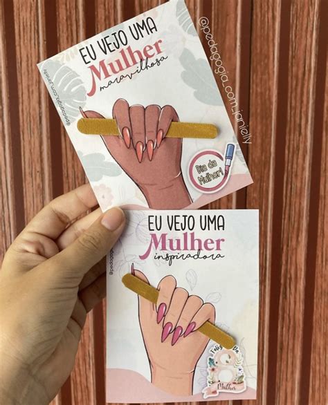 ARQUIVO CARTÃO LIXA DE UNHA DIA DA MULHER Educa Market