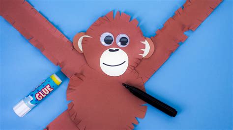 Hanging Around Monkey Craft Super Simple