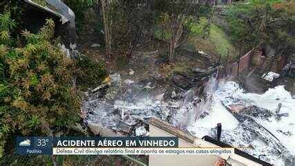 Vídeo Defesa Civil divulga relatório final de acidente aéreo que matou