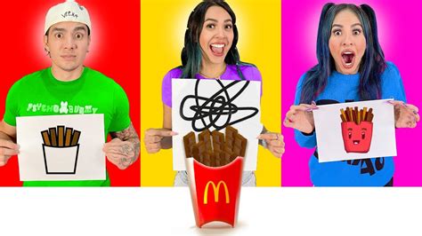 EL QUE DIBUJE MEJOR LA COMIDA SE LA QUEDA Karla Bustillos YouTube