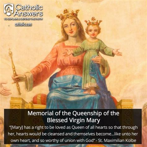 Catholic Answers Queen Of Heaven All Heart Queen Mother Blessed