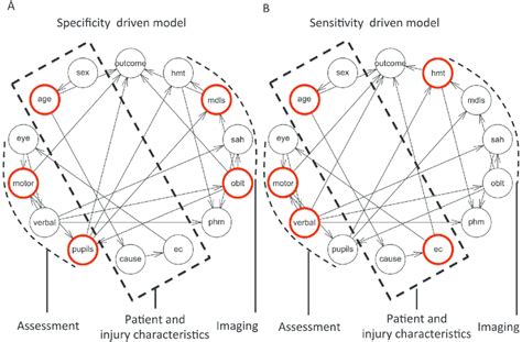 bayesian network analysis of key predictors dag s depicting download scientific diagram