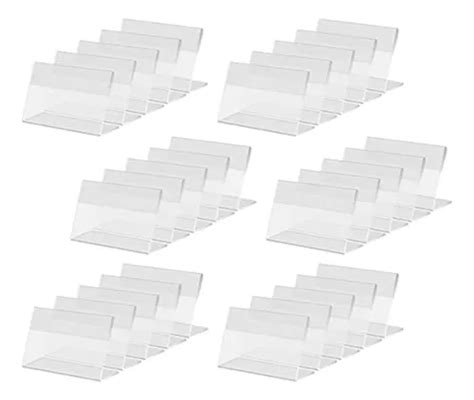 Minisoporte Para Letreros De Acrílico Transparente 30 Unida Cuotas
