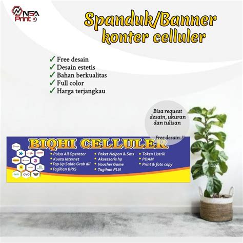Jual Cetak Banner Spanduk Spanduk Jual Pulsa Kuota Internet Spanduk