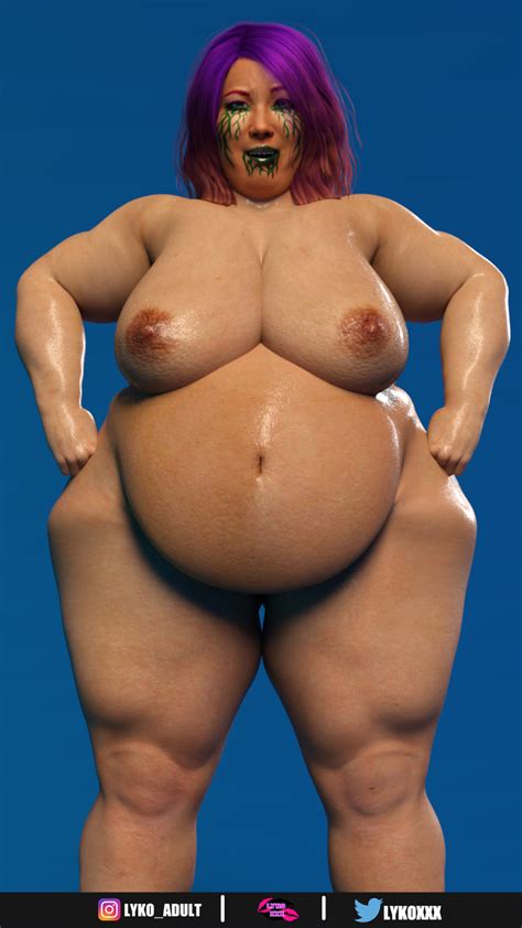 Rule Girls D Asuka Wwe Diva Bbw Belly Big Belly Breasts
