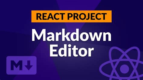 how to build a markdown editor with react youtube