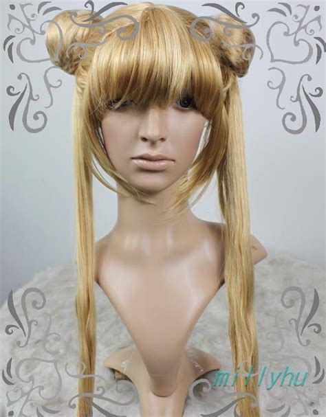 Blonde Sailor Moon Tsukino Usagi Long Length Sexy Cosplay Wigs 0 China Amanda