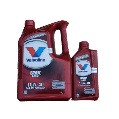 VALVOLINE MAXLIFE 10W40 MAX LIFE Olej Silnikowy 6L 872297 6L Za 166 95