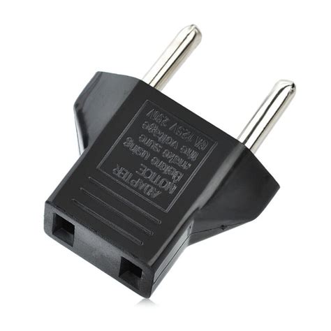 Us Usa To Eu Euro Europe Adapter Power Jack Wall Plug Converter Travel