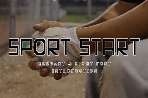Sport Start Font By Nya Letter Creative Fabrica