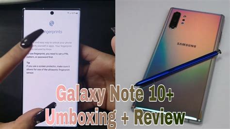 Galaxy Note 10 Plus Unboxing Review YouTube