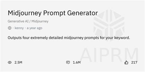 Prompt Midjourney Prompt Generator By Kenny AIPRM For ChatGPT