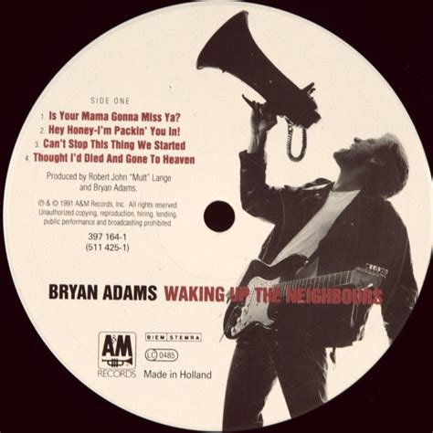 BRYAN ADAMS WAKING UP THE NEIGHBOURS 2LP 1991 FIRST PRESS HOLLAND A