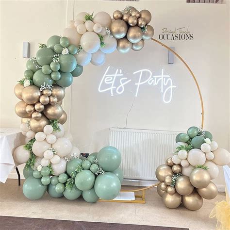 Balloon Arch Kit Balloon Garland Kit Sage Green Balloons Gold