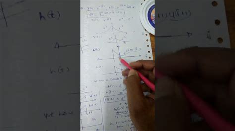 example of graphical method of convolution of two signals signal and system youtube