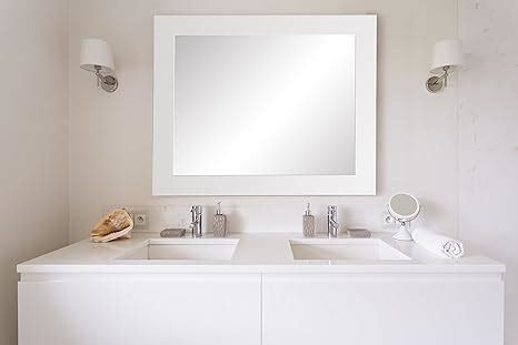 Framed White Bathroom Mirrors Semis Online