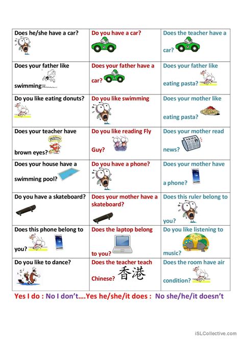 Do Don T Does Doesn T Practice C English ESL Worksheets Pdf Doc