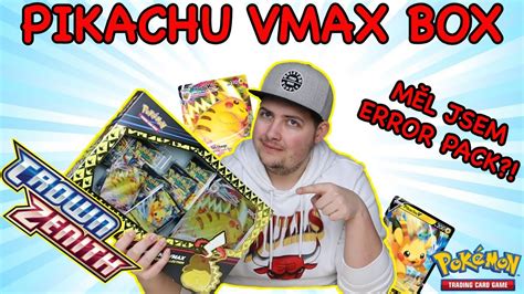 Otevírám Pokemon karty 29 CROWN ZENITH PIKACHU VMAX BOX našel jsem