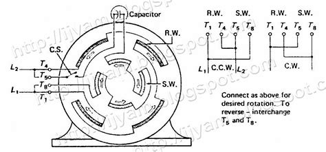 6 Lead Single Phase Motor Wiring Diagram With Capacitor