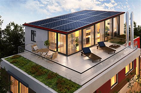 Solar Household System Rooftop Terrace Design Rooftop Design House