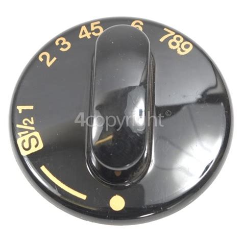 Stoves Main Oven Control Knob Black Gold Stoves Spares Co Uk