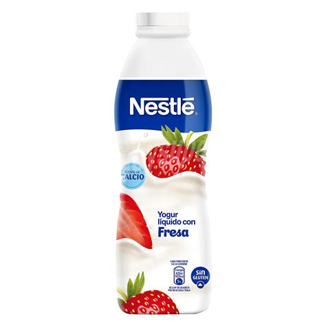 Nestlé Yogur líquido con sabor a fresa Botella de 750 ml
